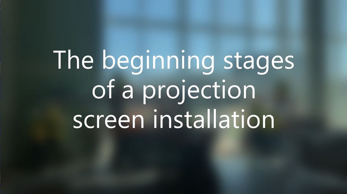 23' Wide Projection Screen Install - Taurus Technologies